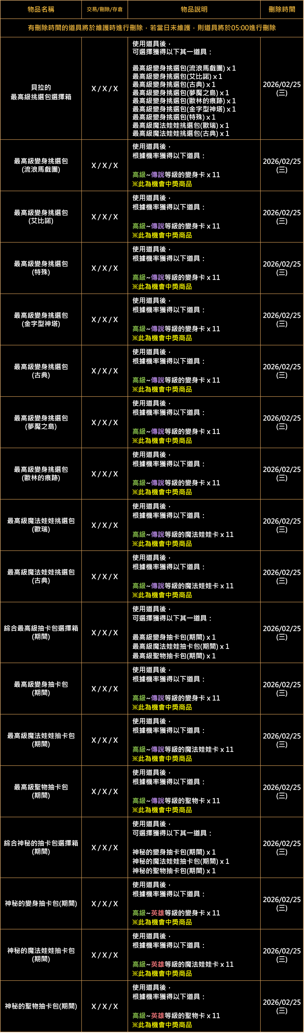 天堂M-活動公告